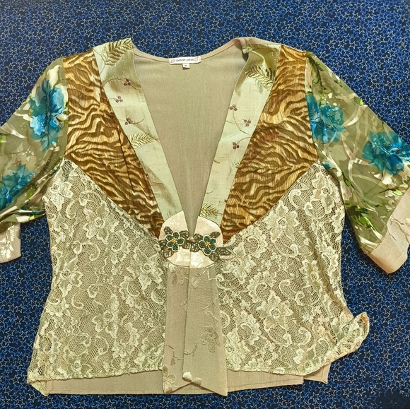 Spencer Alexis | Tops | Spencer Alexis Collections Womens Earth Tones ...